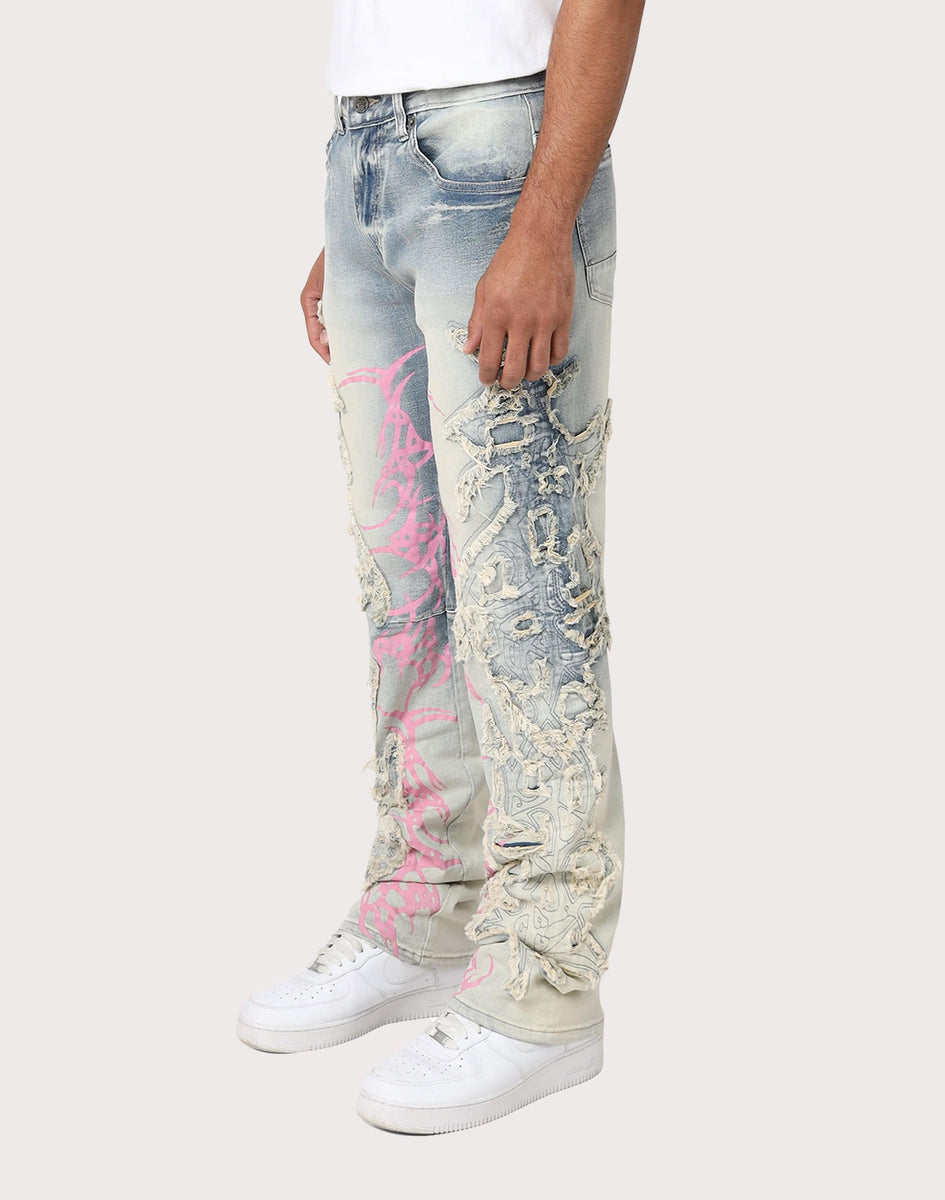 Grindhouse Slim Fit Thorn Frayed Denim Jeans – DTLR