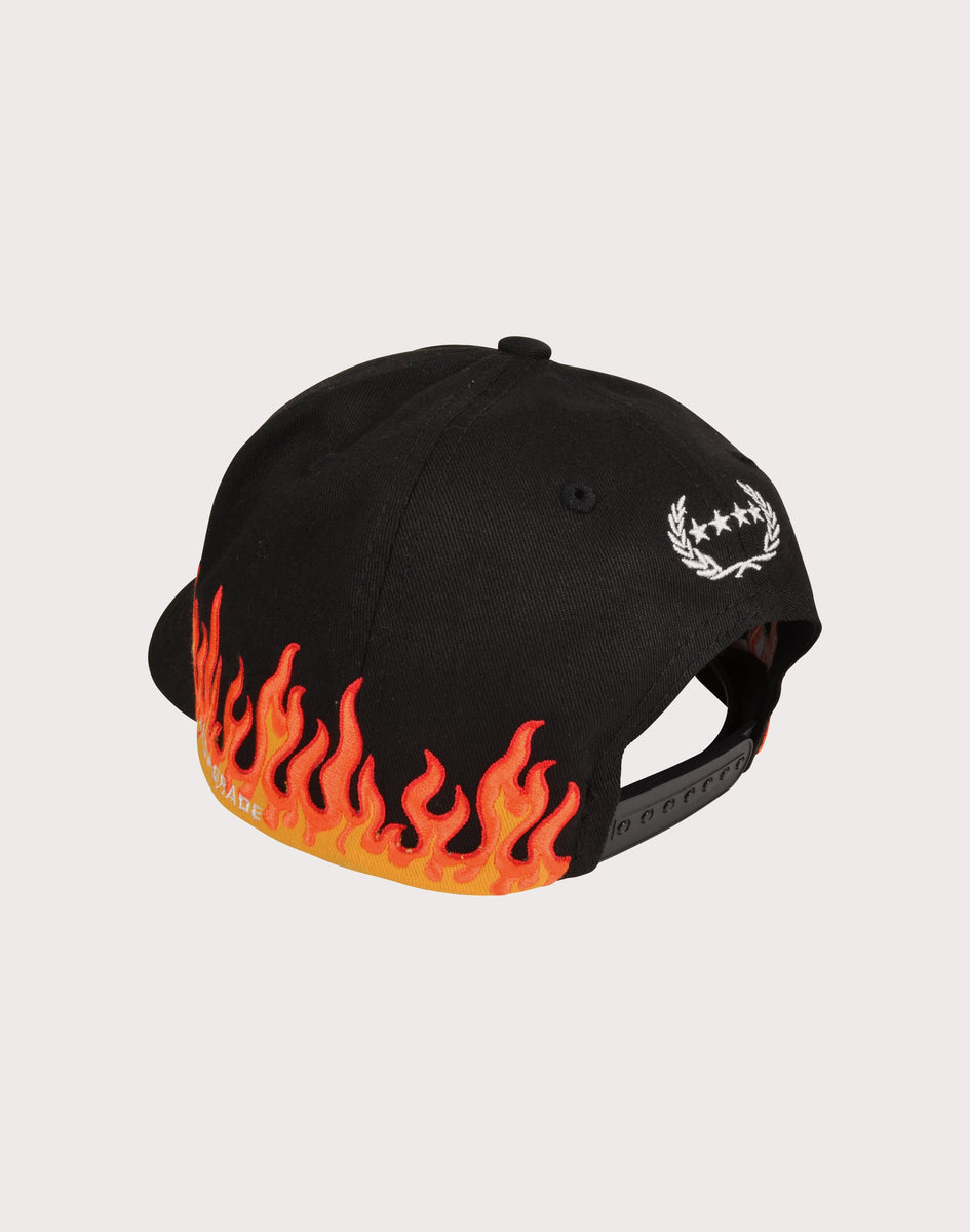 GENERAL RELATIVITY COMPANY LLC Everything Is F Flames Trucker Snapback ...