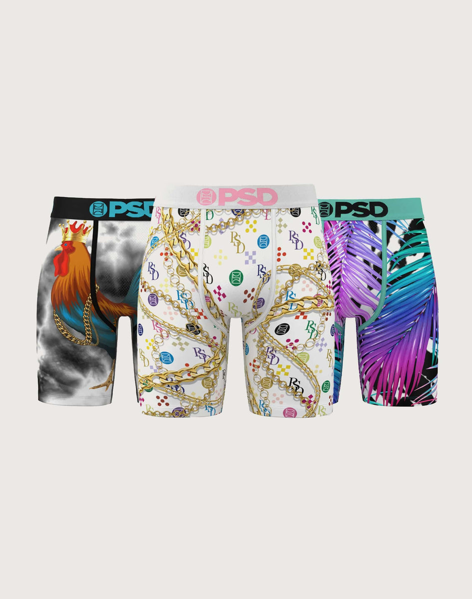 Psd Underwear Cocky Luxe Palm Boxer Briefs 3-Pack – DTLR