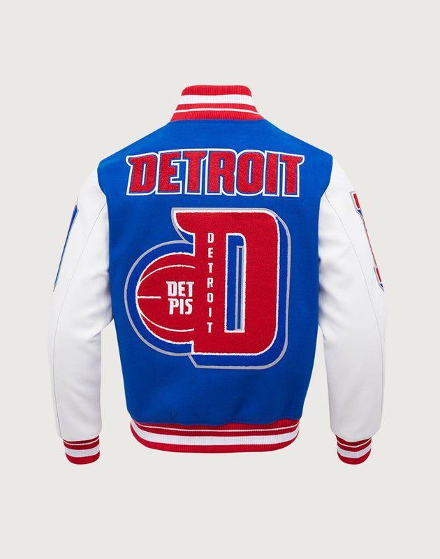 Pro Standard NBA Detroit Pistons Mashup Rib Wool Varsity Jacket – DTLR