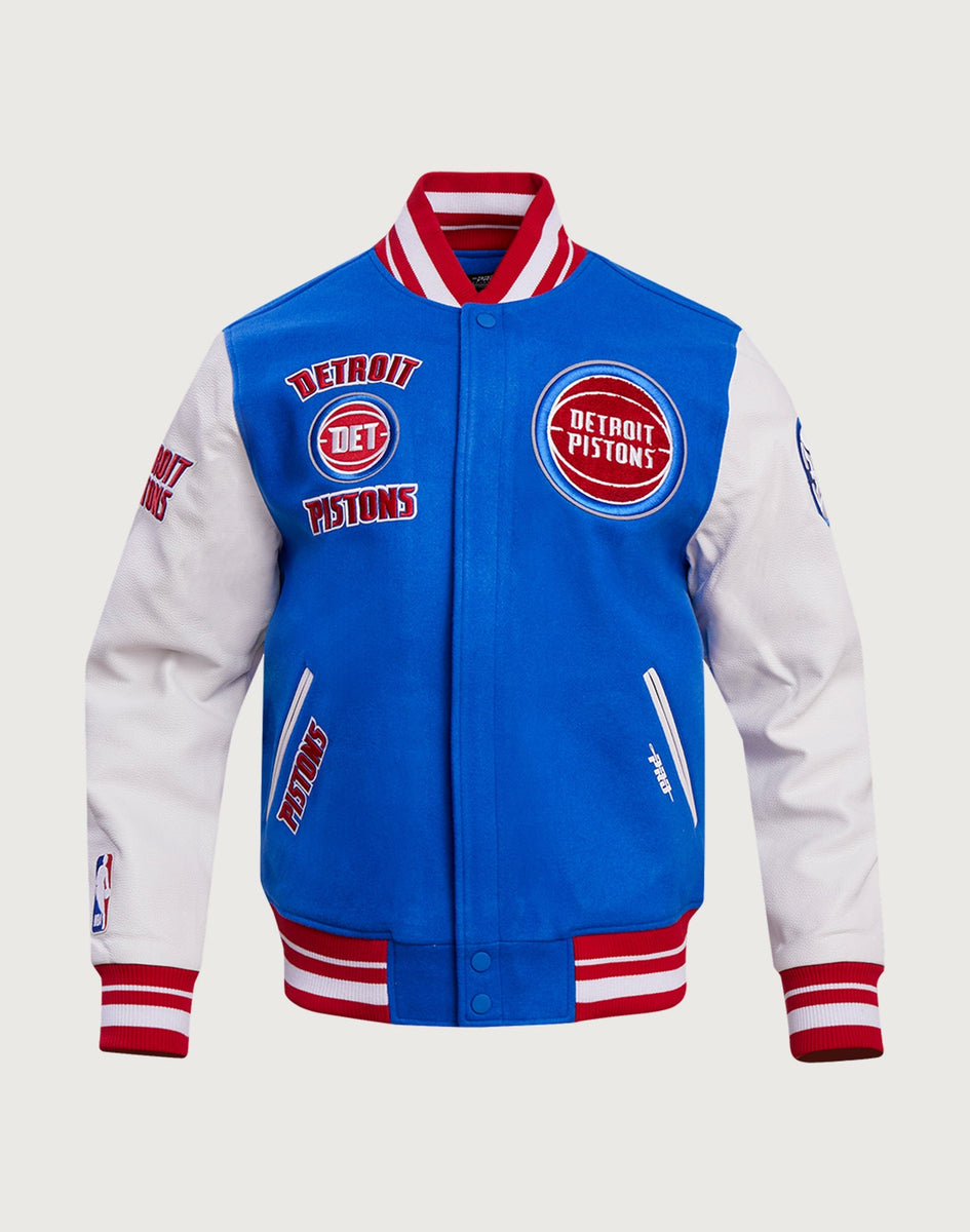 Pro Standard NBA Detroit Pistons Retro Classic Rib Wool Varsity Jacket ...