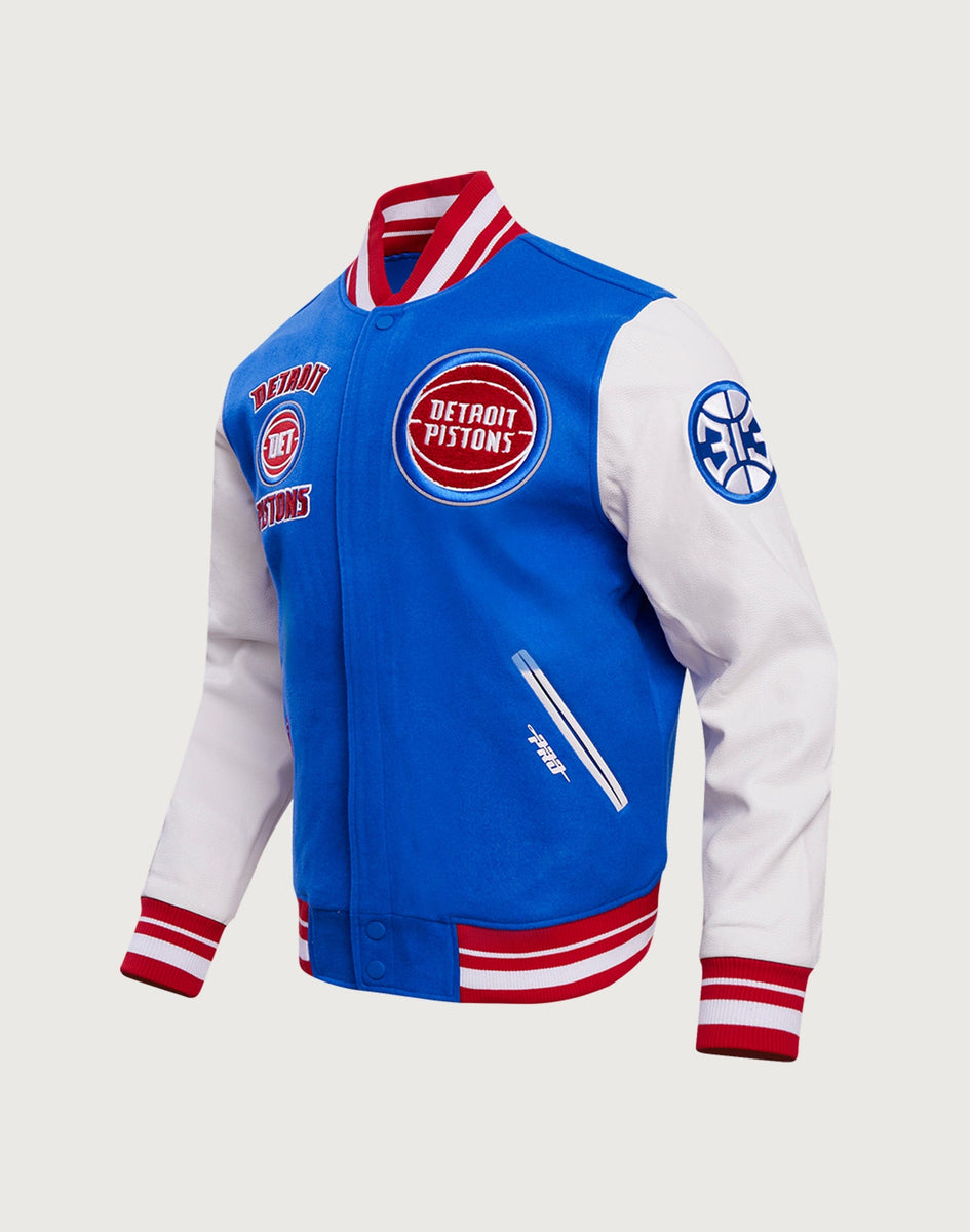 Pro Standard NBA Detroit Pistons Retro Classic Rib Wool Varsity Jacket ...