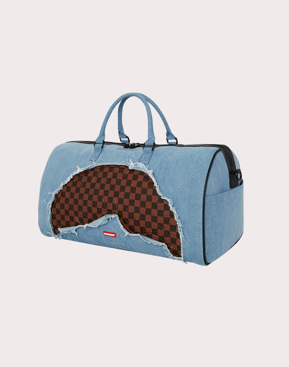 Sprayground Denim Shark Duffle Bag – DTLR