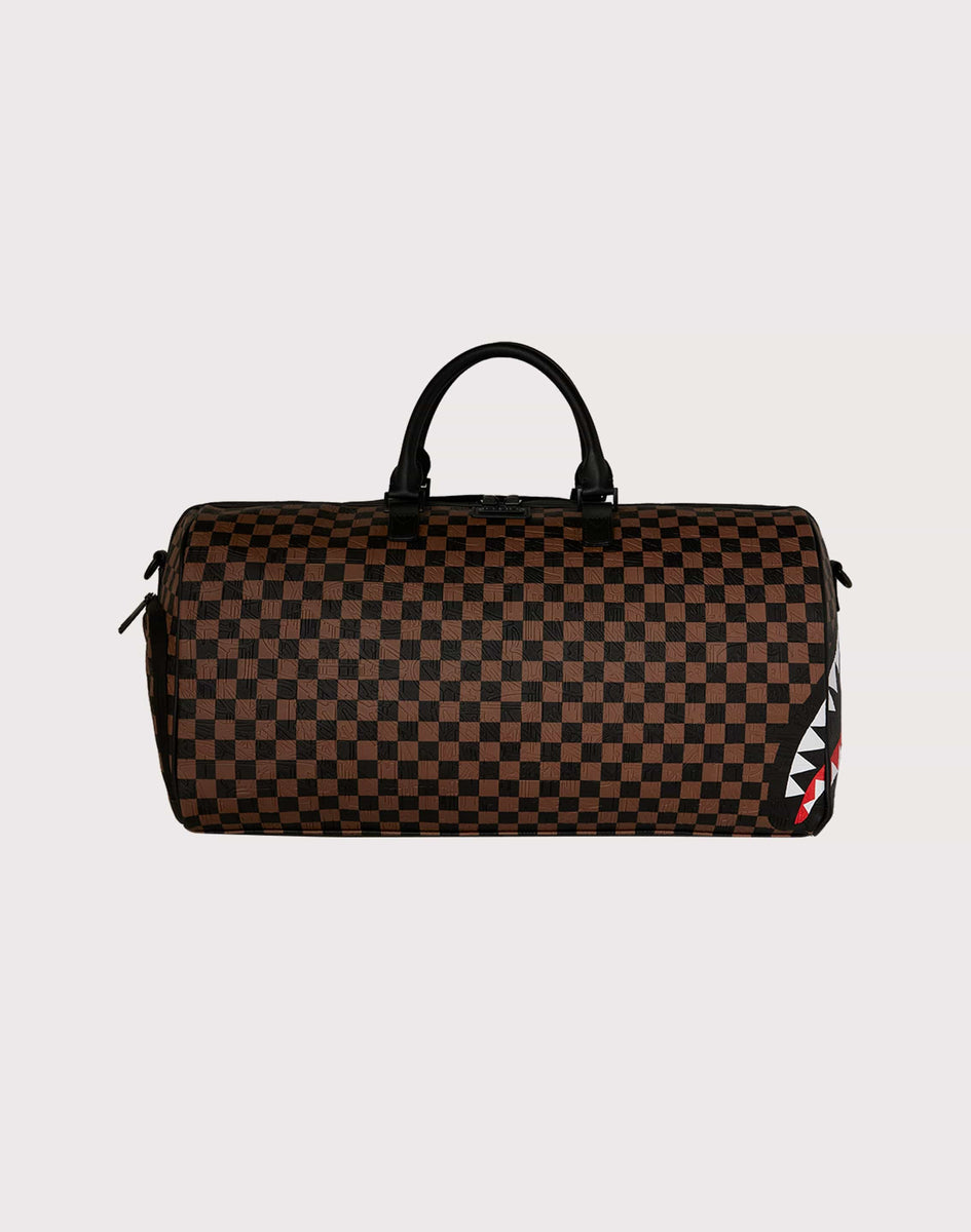 Sprayground Checkered Embossed Duffle Bag – DTLR