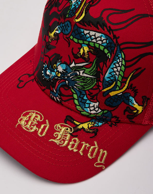 Ed Hardy Dragon Trucker Hat – DTLR