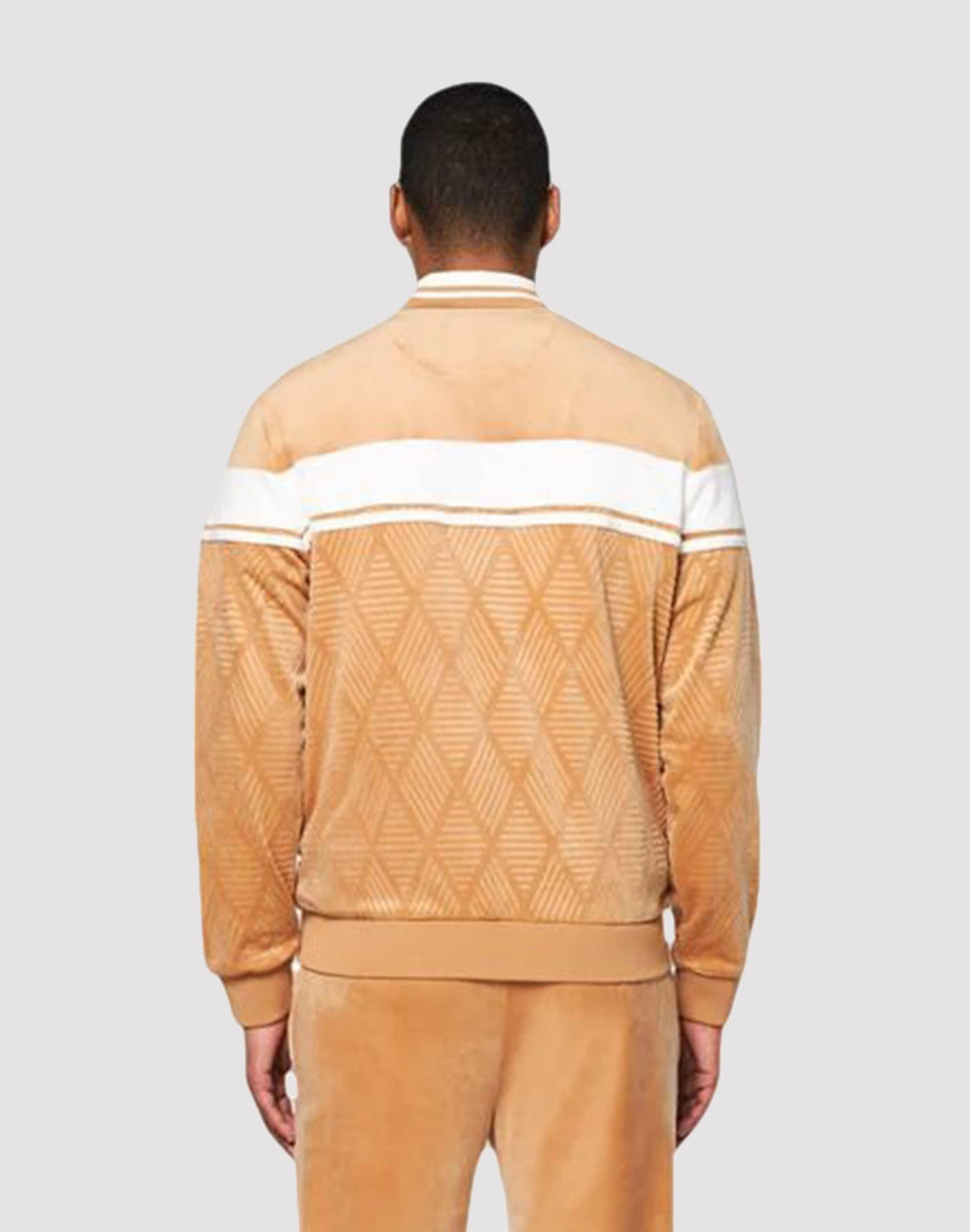Sergio Tacchini Debossed Damarindo Velour Track Jacket – DTLR