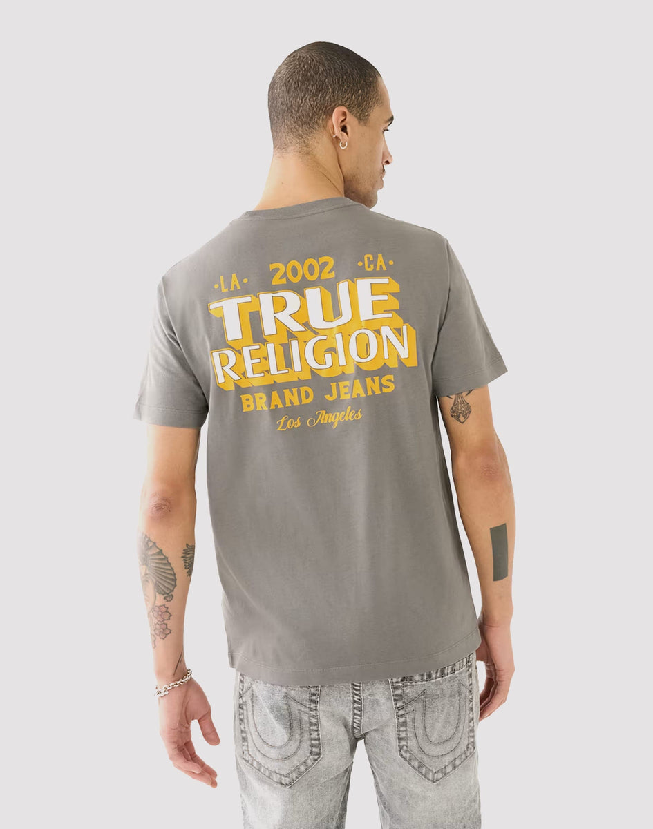 True Religion Flocked Puff Print Tee – DTLR