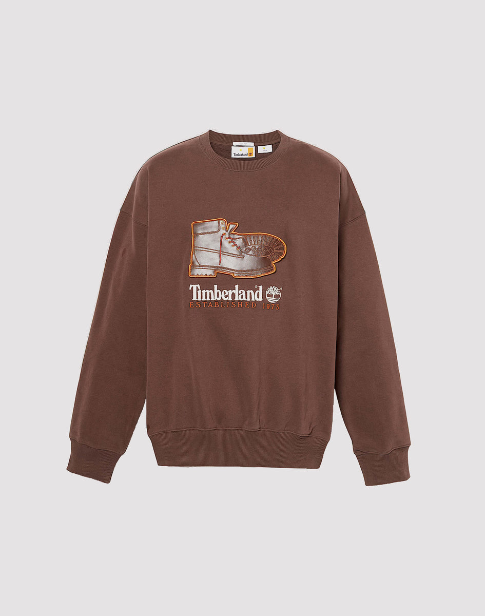 Timberland Box Fit Badge Fleece Crewneck – DTLR
