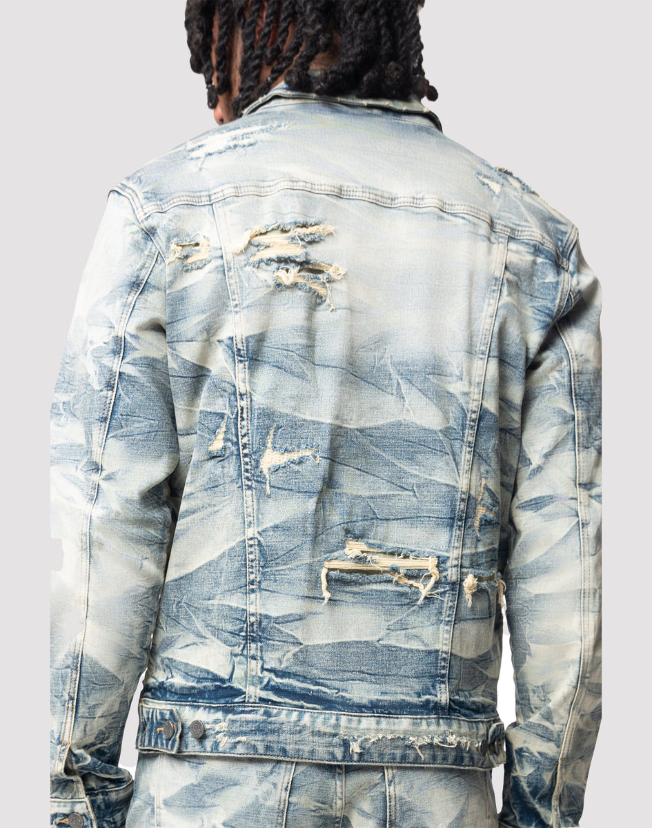 Grindhouse Lightning Effect Denim Jacket – DTLR