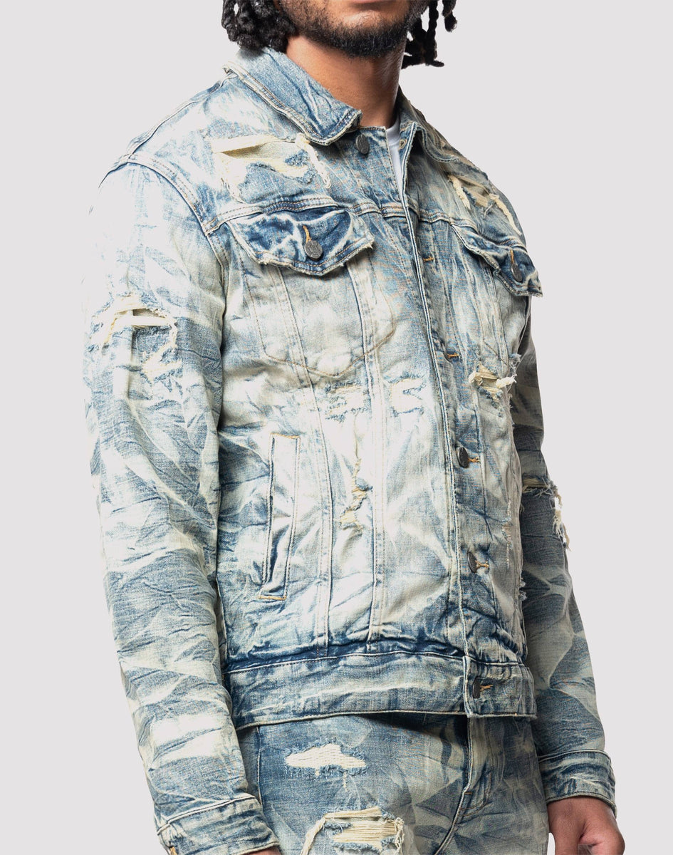 Grindhouse Lightning Effect Denim Jacket – DTLR