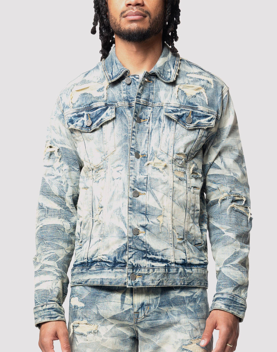 Grindhouse Lightning Effect Denim Jacket – DTLR