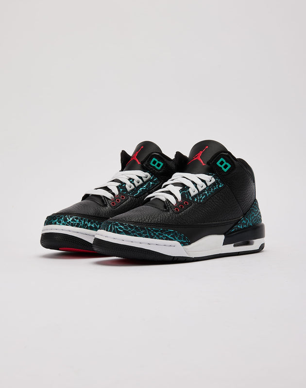 Jordan Air Jordan 3 Retro SE 'Black and Hyper Jade' Grade-School – DTLR