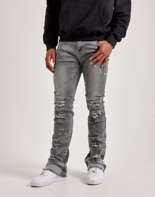Kilogram Heavy Ripped Stacked Denim Jeans – DTLR