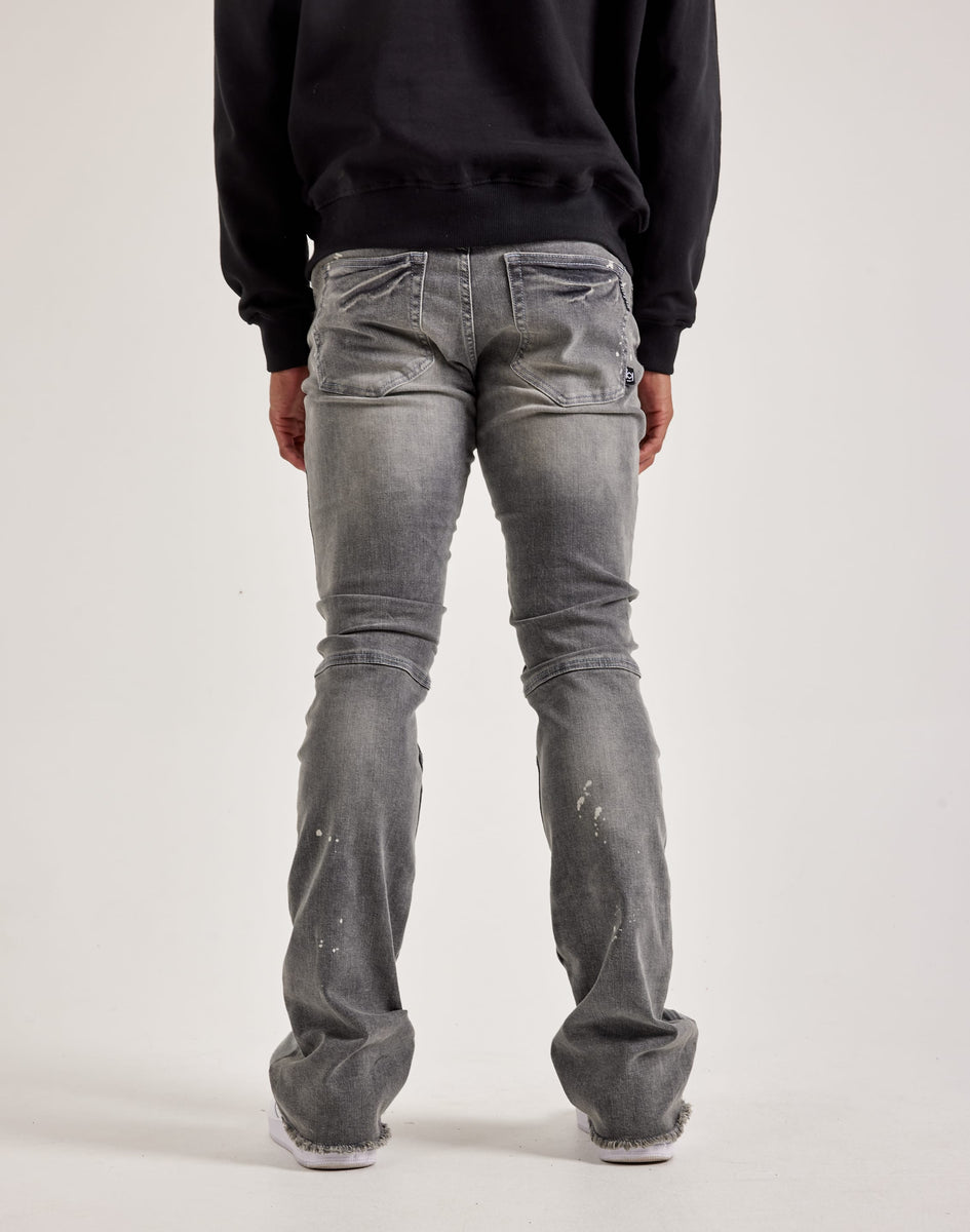 Kilogram Heavy Ripped Stacked Denim Jeans – DTLR