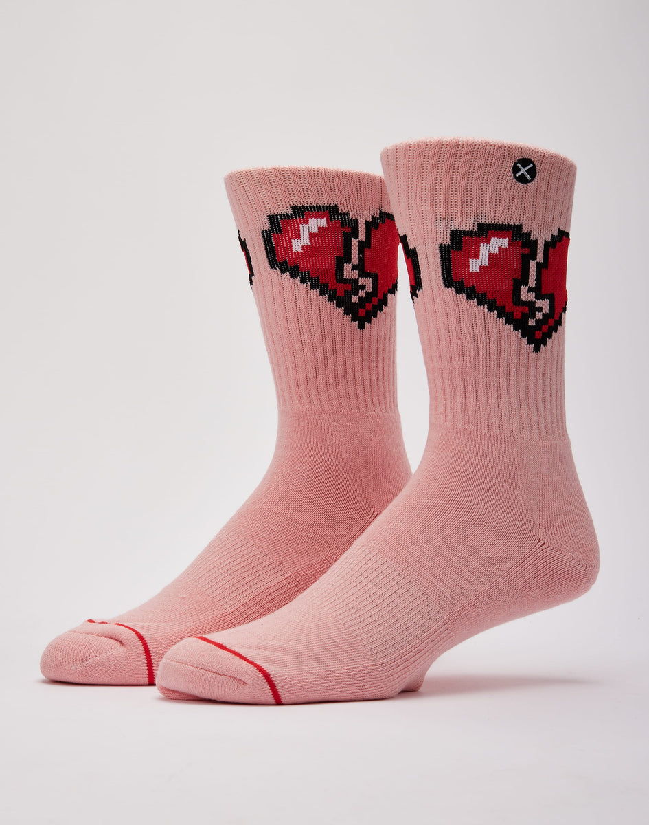Odd Sox Pixel Heartbreak Crew Socks – DTLR