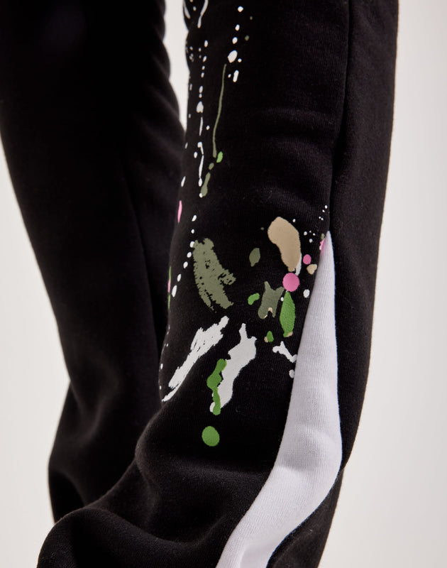 Red Fox Paint Splatter Stacked Fleece Sweatpants – DTLR