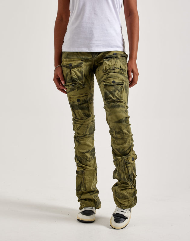 Smoke Rise High-Rise Stacked Cargo Pants – DTLR