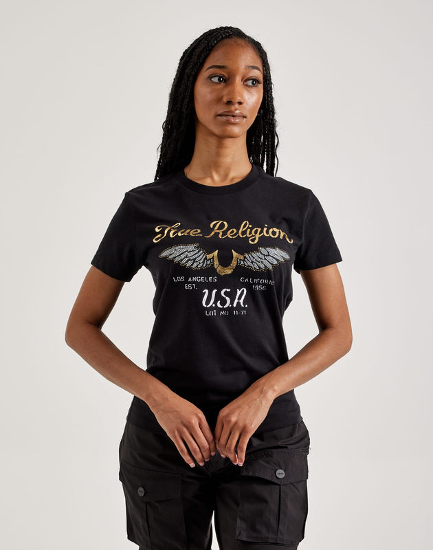 True Religion Crystal Wings Slim Tee – DTLR