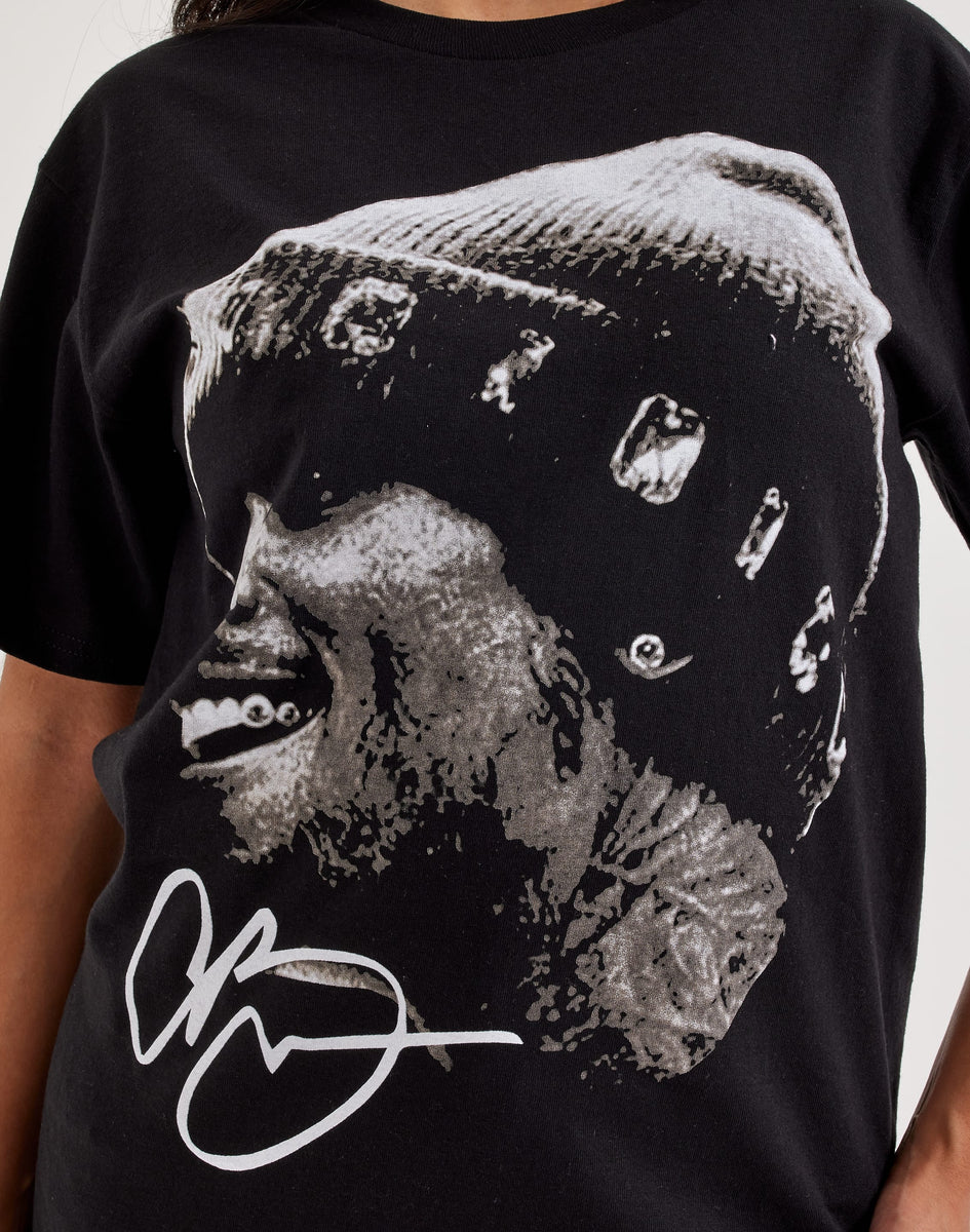Chris Brown Autograph Big Head Rhinestone Tee – DTLR