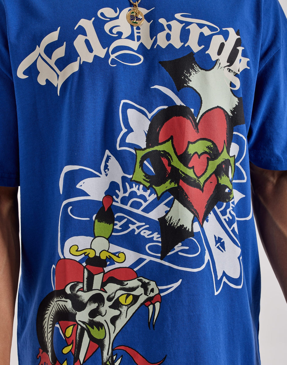 Ed Hardy Cross Heart Boxy Tee – DTLR