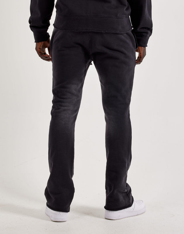 First Row Rhinestone Stacked Fleece Joggers – DTLR