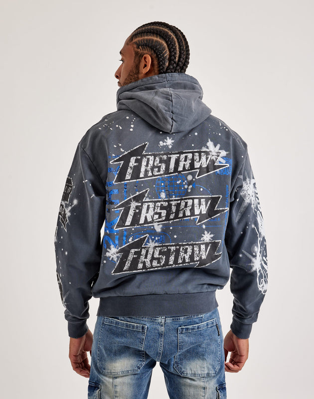 First Row Washed Rhinestone Hoodie – DTLR