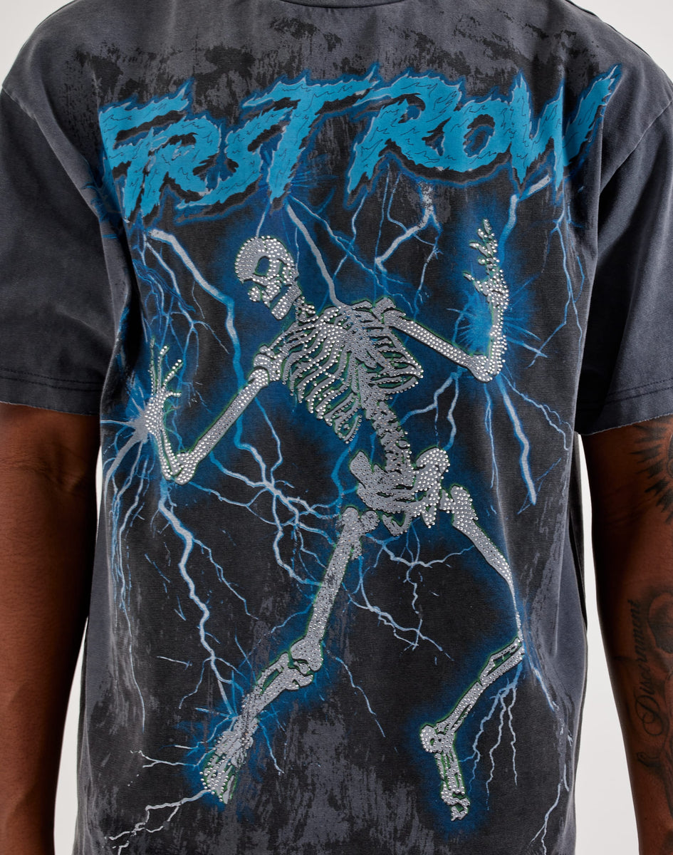 First Row Wake Up Rhinestone Tee – DTLR