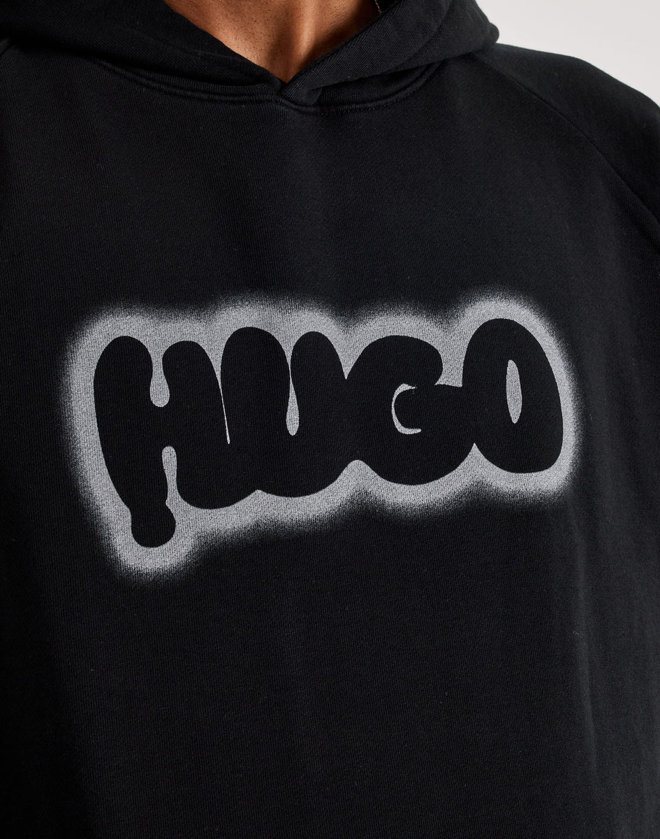 Hugo Nuneony Acid Wash Graffiti Fleece Hoodie – DTLR