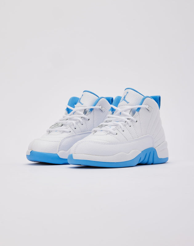 Jordan Air Jordan 12 Retro 'White and University Blue' Pre-School – DTLR