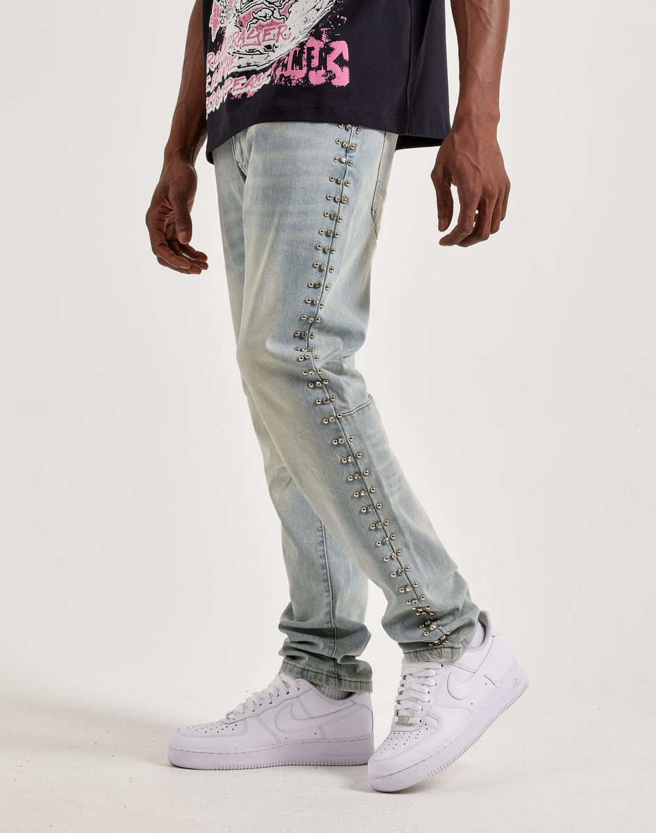 Kloud 9 Rhinestone Slim Denim Jeans – DTLR