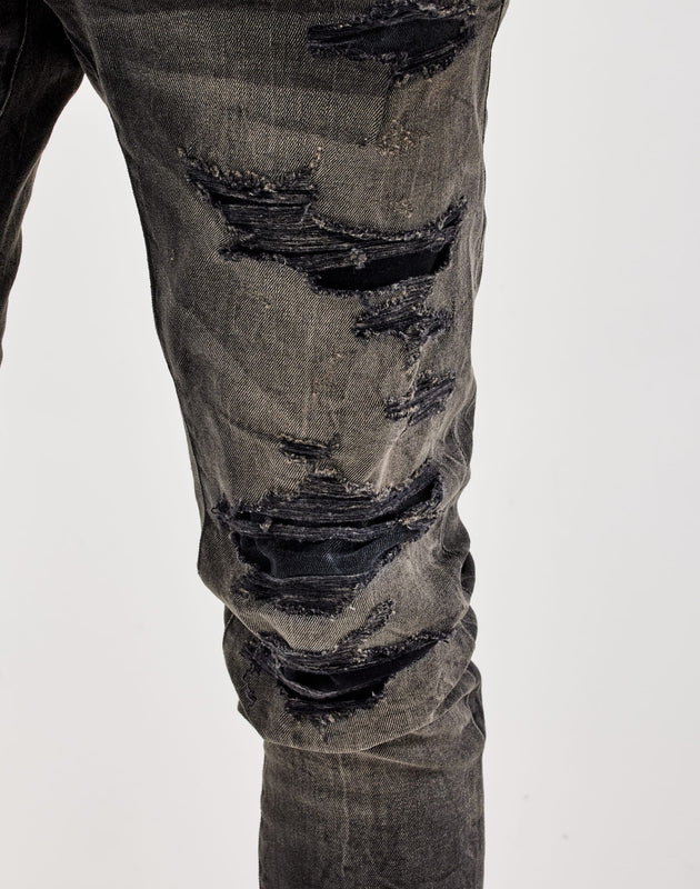 Jordan Craig Distressed Sean Slim Denim Jeans – DTLR