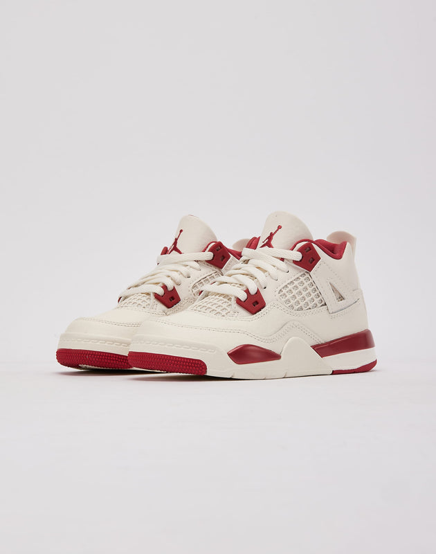 Jordan Air Jordan 4 Retro 'Pale Ivory and Tough Red' Pre-School – DTLR