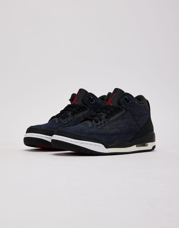 Jordan Air Jordan 3 Retro x Levi's 'Indigo and Gym Red' Grade-School – DTLR
