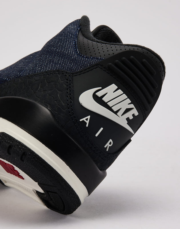 Jordan Air Jordan 3 Retro x Levi's 'Indigo and Gym Red' Grade-School – DTLR