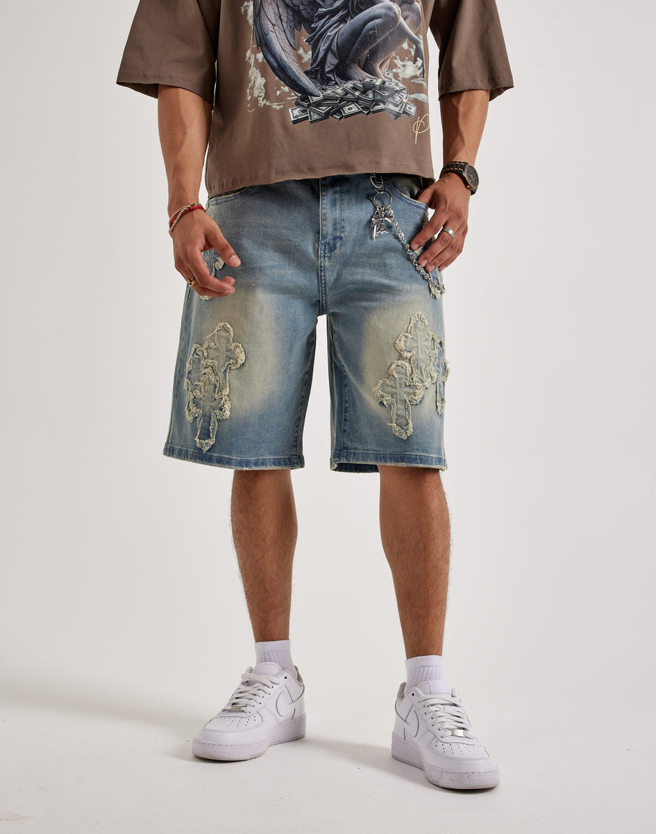 Kilogram Cross Chain Denim Shorts – DTLR