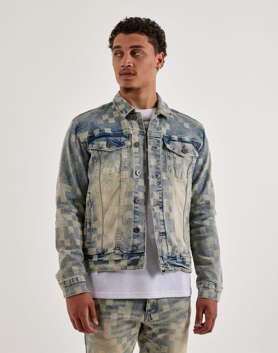 Kloud 9 Checkered Denim Jacket – DTLR