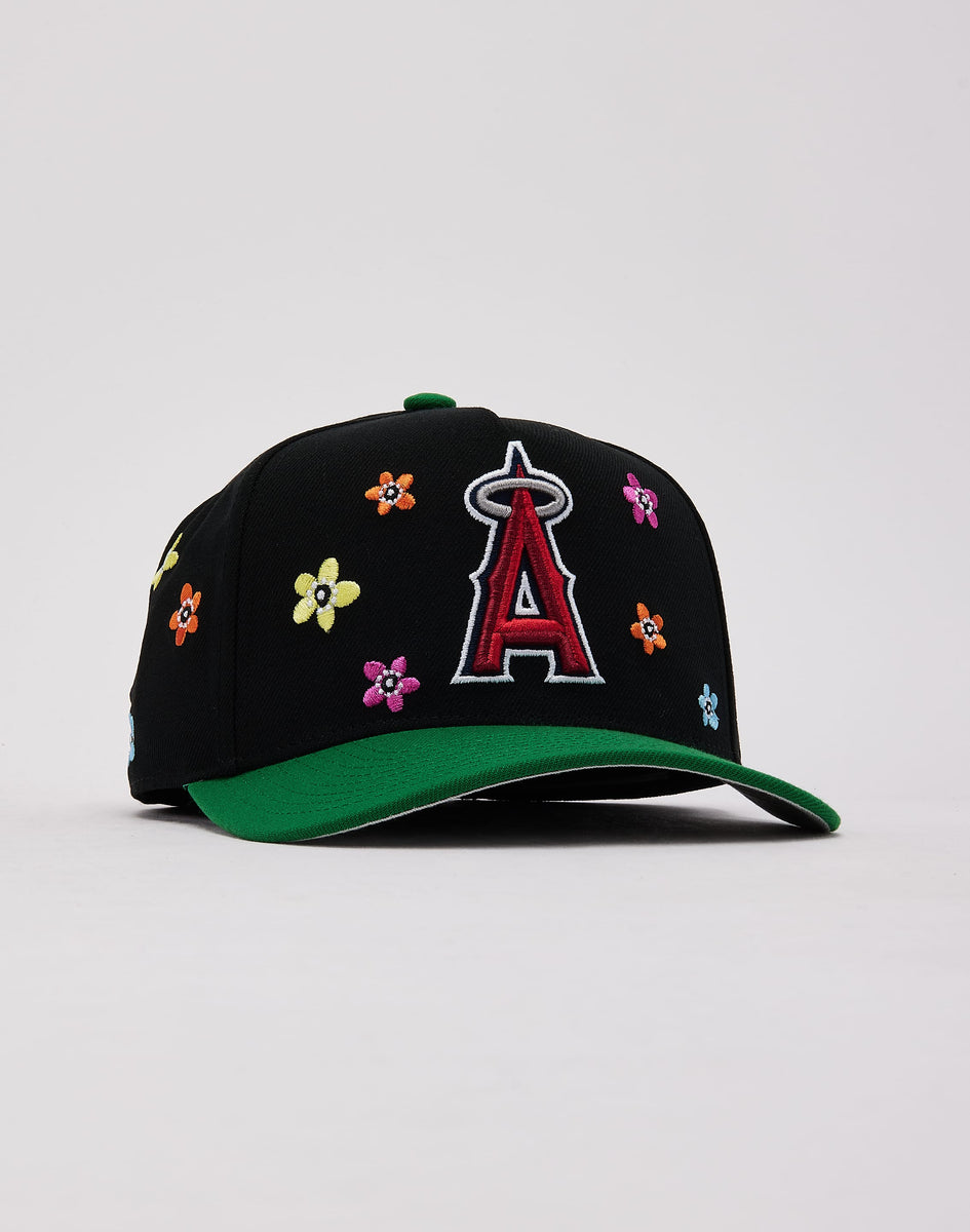 Mitchell & Ness MLB Anaheim Angels Flower Child Pro Pinch Snapback Hat ...