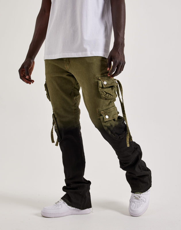 Mnml Cargo Flare Denim Pants Dtlr