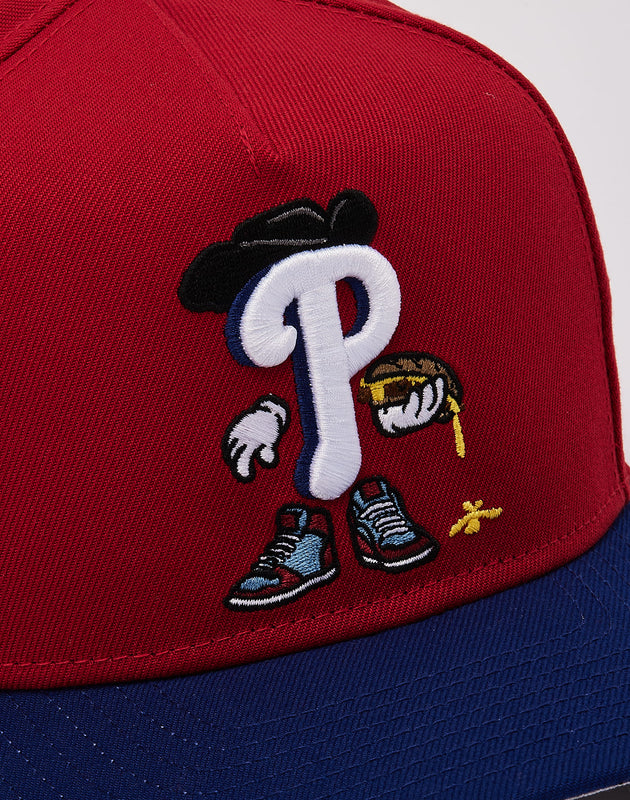New Era MLB Philadelphia Phillies 9Fifty A-Frame Cartoon Snapback – DTLR