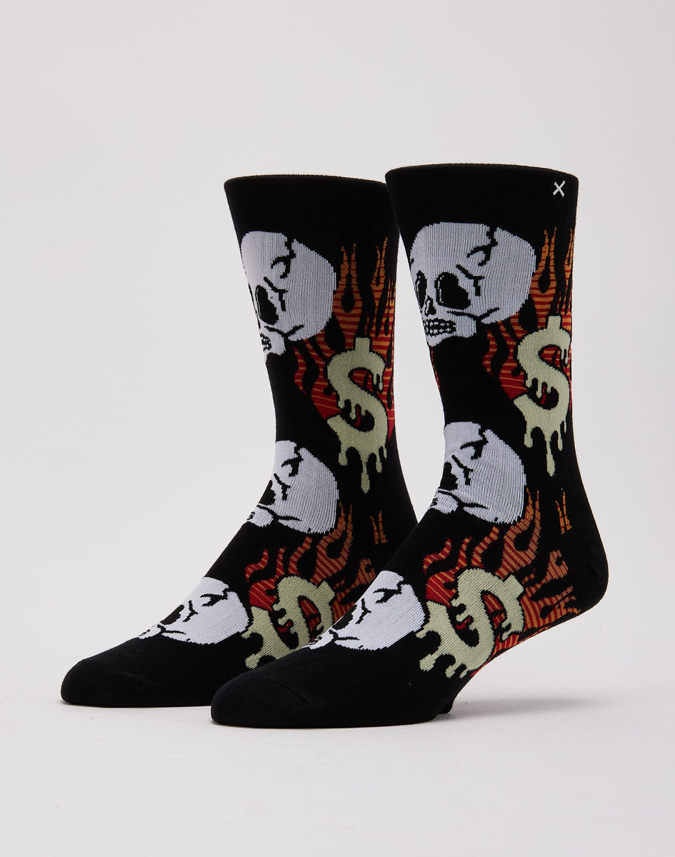 Odd Sox Burned By Money Crew Socks – DTLR