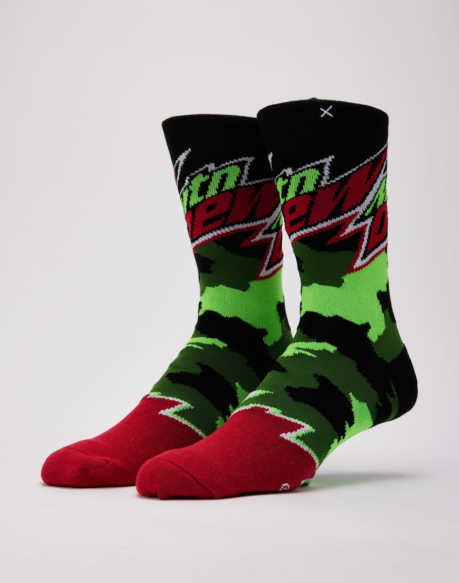 Odd Sox Mountain Dew Camo Crew Socks – DTLR