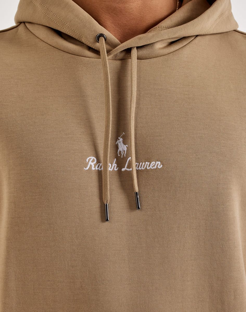 Polo Ralph Lauren Logo Double-Knit Fleece Hoodie – DTLR