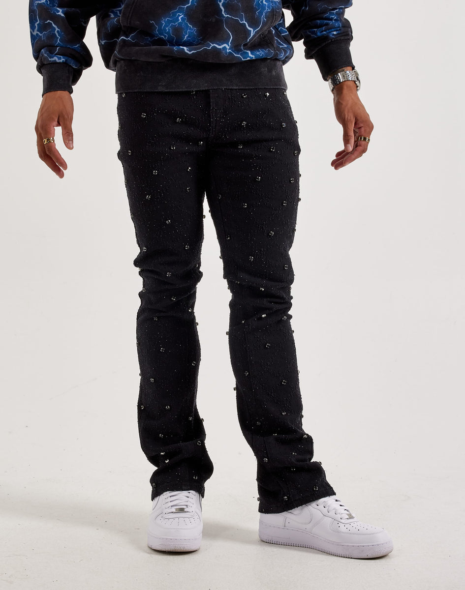 Preme Diamond Rhinestone Slim Denim Jeans – DTLR