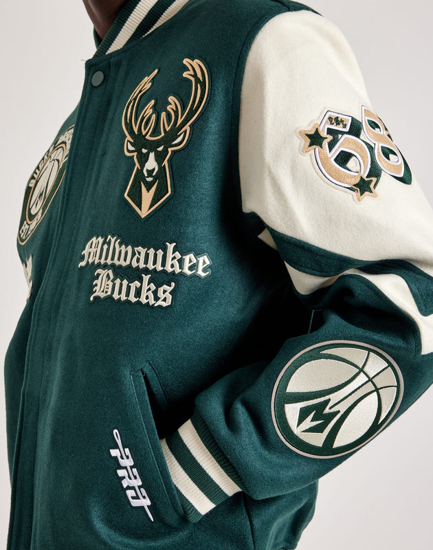 Pro Standard NBA Milwaukee Bucks Varsity Jacket – DTLR