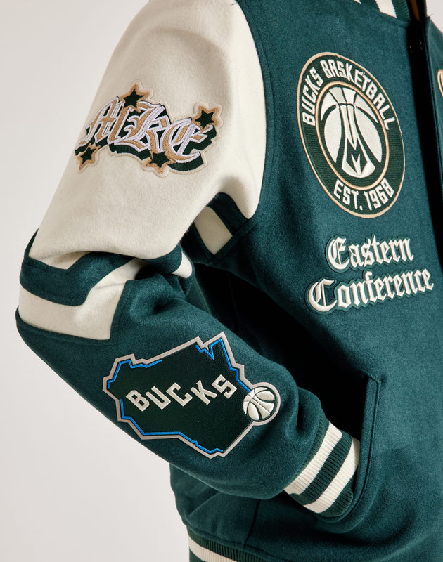 Pro Standard NBA Milwaukee Bucks Varsity Jacket – DTLR