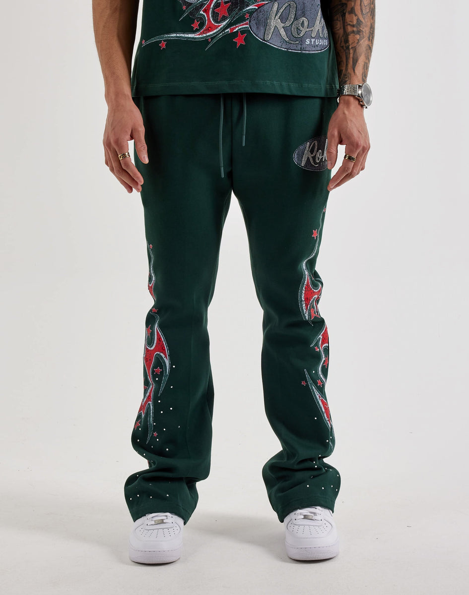 Roku Studio Flames Flared Fleece Pants – DTLR