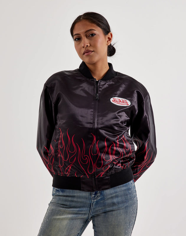 Von Dutch Satin Flight Jacket – DTLR