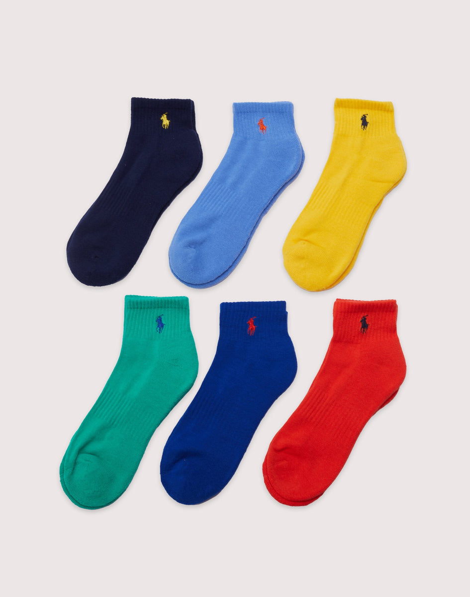 Polo Ralph Lauren 6 Pack Solid Ankle Socks – DTLR