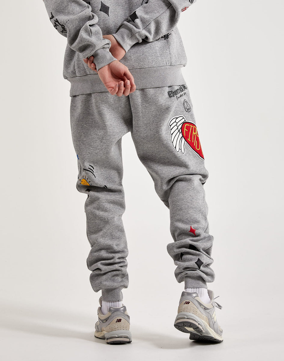First Row Flying Heart Fleece Pants – DTLR