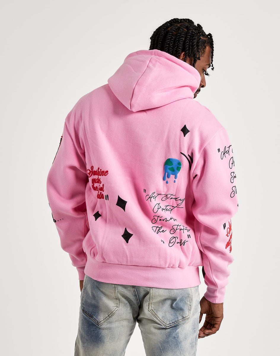 First Row Flying Heart Fleece Hoodie – DTLR